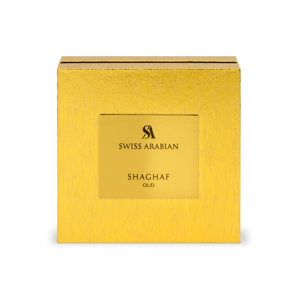 Shaghaf Oud is an oriental oud fragrance that surrounds your passionat